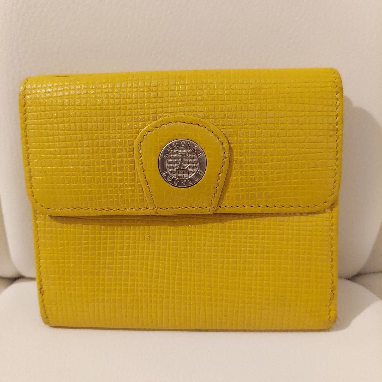 Vintage Vintage Louvier Fiocchi Italy Yellow Leather Wallet | Grailed