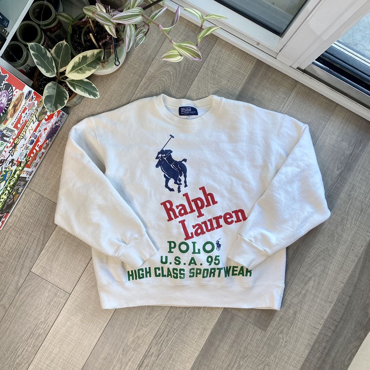 Polo Ralph Lauren × Vintage Vintage 90s Polo Ralph Lauren Crewneck Made in USA | Grailed
