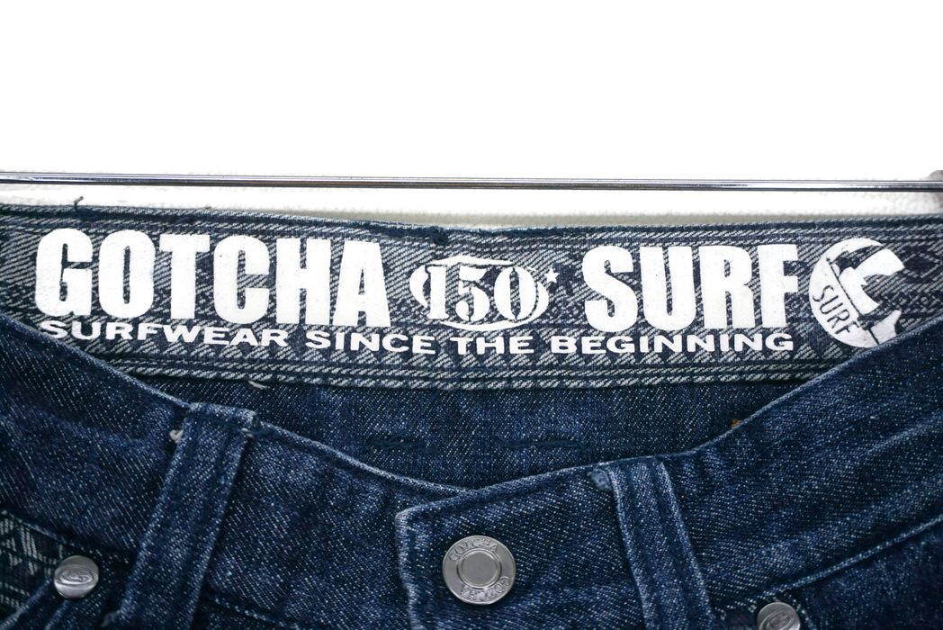 Gotcha Embroidered Embellished Surf Jeans Tapered Pants | Grailed