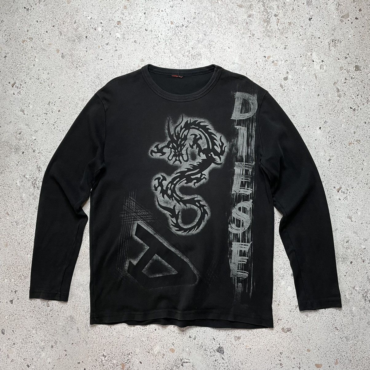 Diesel × Japanese Brand × Vintage Vintage Diesel Japanese Dragon ...