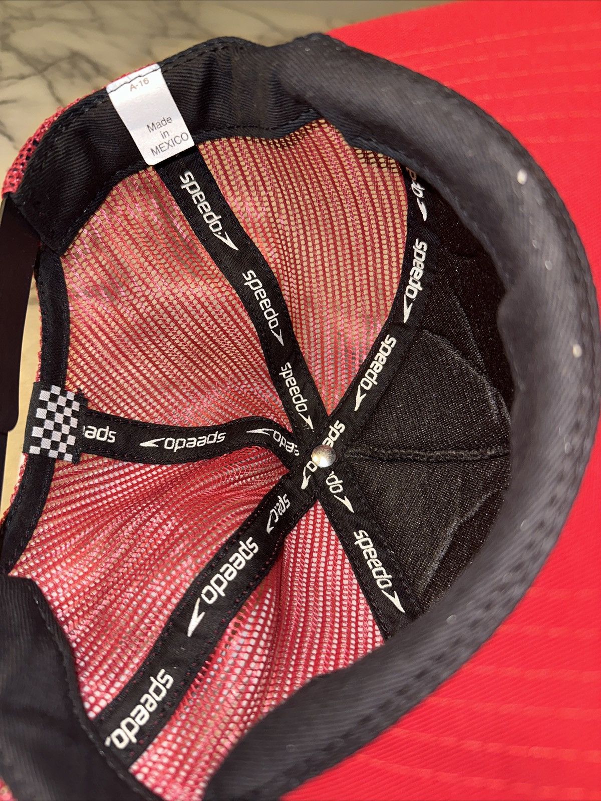 Speedo Snoopy X Speedo BEAT THE HEAT Trucker SnapBack Hat Plush | Grailed