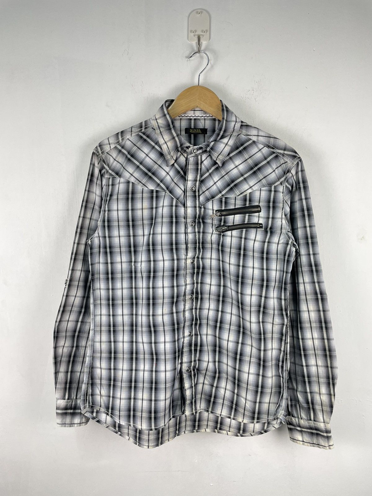 Flannel × Vintage × Von Dutch Vintage Von Dutch Flannel Shirt Button Up ...