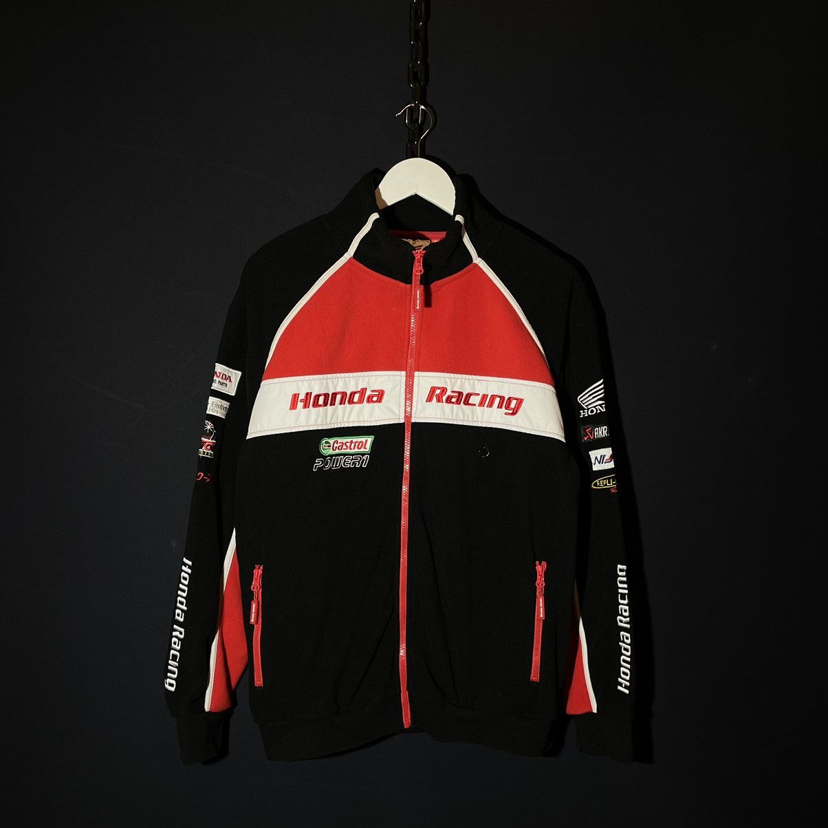 Vintage Honda vintage racing fleece jacket | Grailed