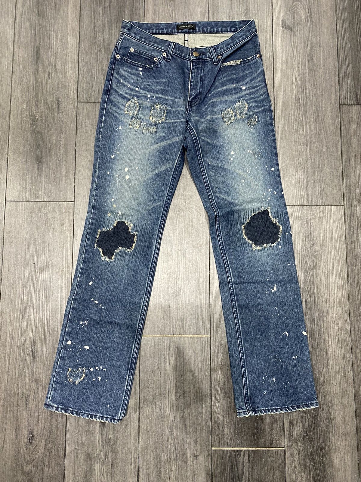 Number (N)ine Number Nine Distressed Blue Denim Jeans Size S | Grailed