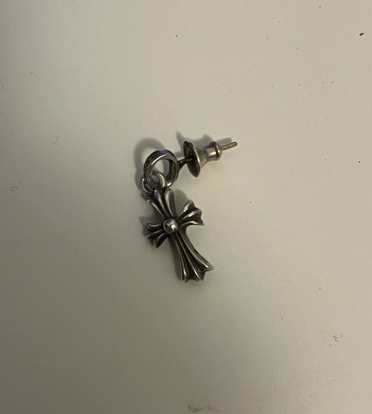 Chrome Hearts Chrome Hearts Babyfat Cross Dangle Earring | Grailed