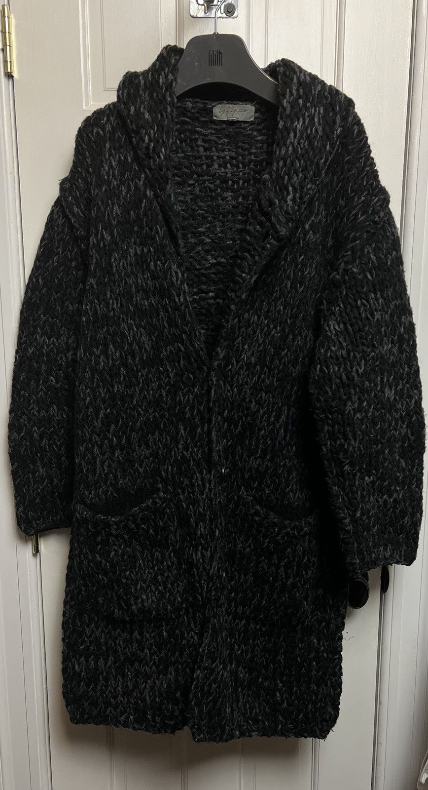 Yohji Yamamoto YYPH AW09 rare runway heavy knit cardigan | Grailed