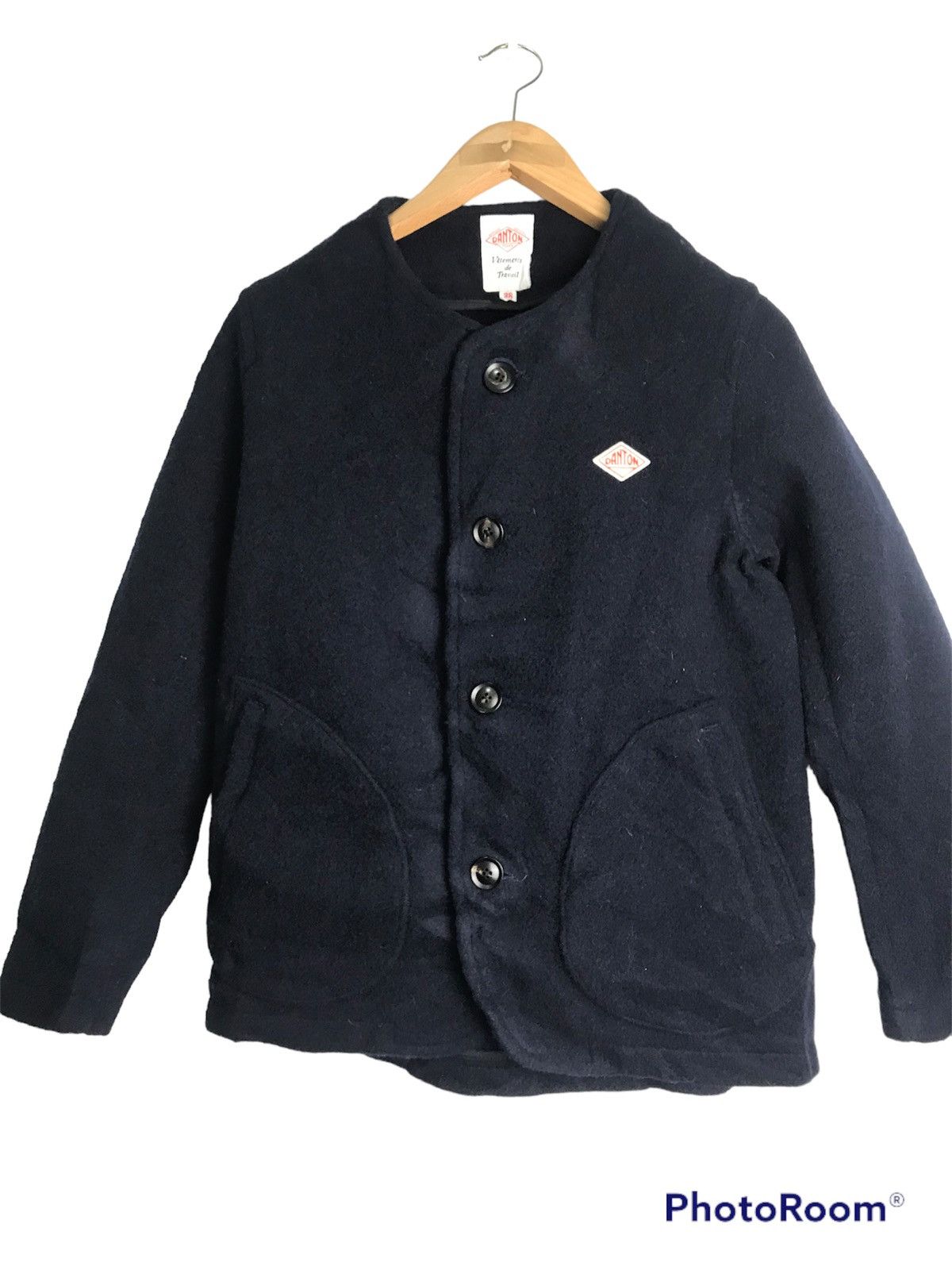 Danton × Vintage Danton Collarless Wool Jacket Made in Japan | Grailed
