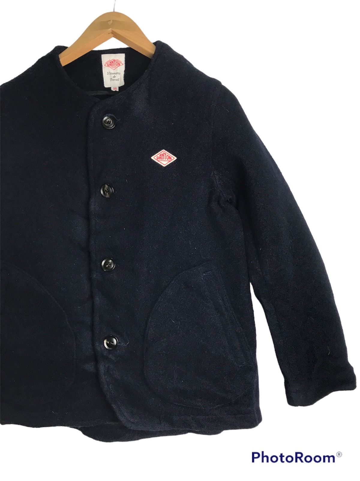 Danton × Vintage Danton Collarless Wool Jacket Made in Japan | Grailed