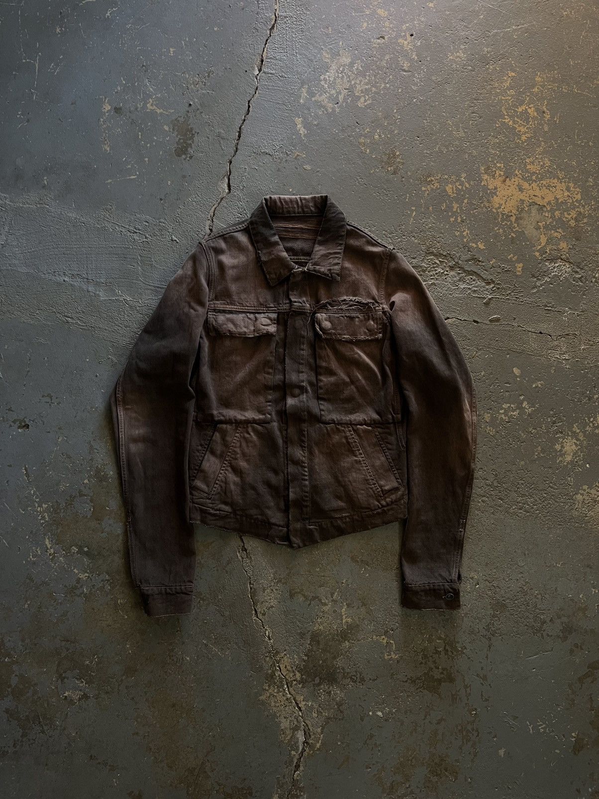 Rick Owens × Rick Owens Drkshdw FW06 “Dustulator” Rustic Distressed ...