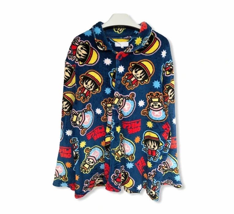 Cartoon Network × One Piece × Vintage One Piece Cartoon Button Up Shirt ...