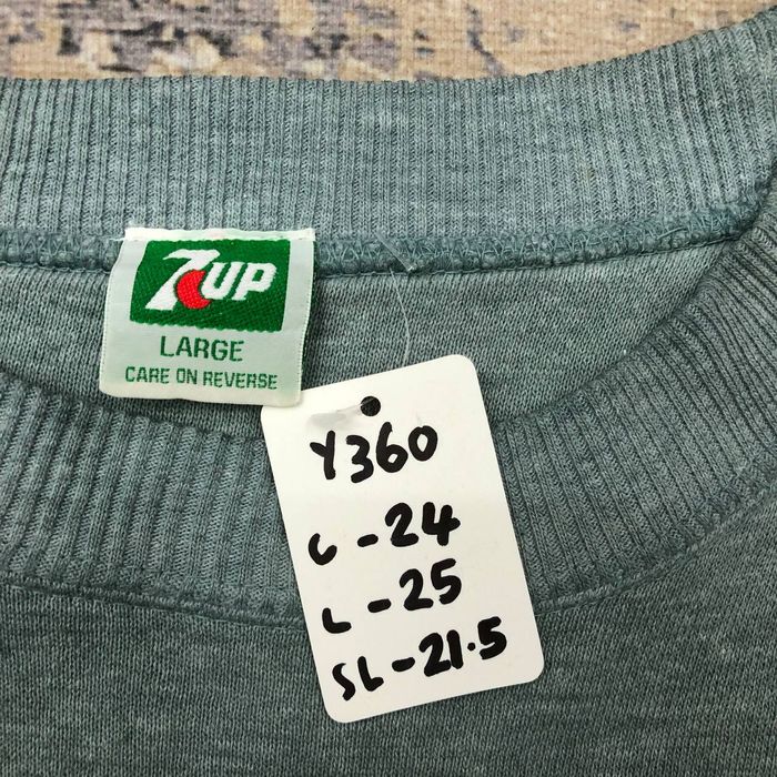 Vintage Y360 VTG SUN FADED DISTRESSED AMERICAN TASTE 7UP SWEATSHIRT ...