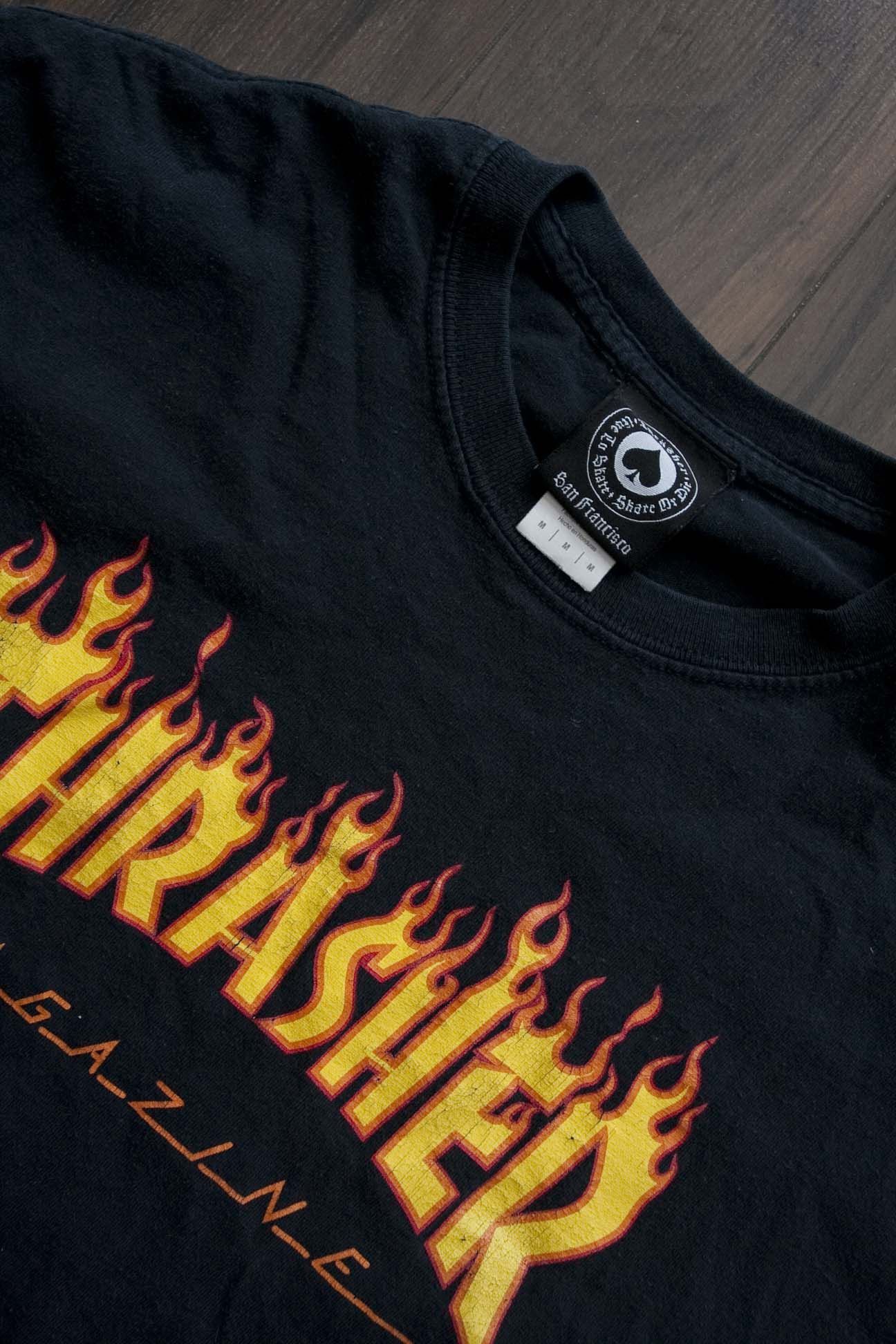 Thrasher × Vintage * Thrasher Magazine T Shirt Skateboard Size M | Grailed