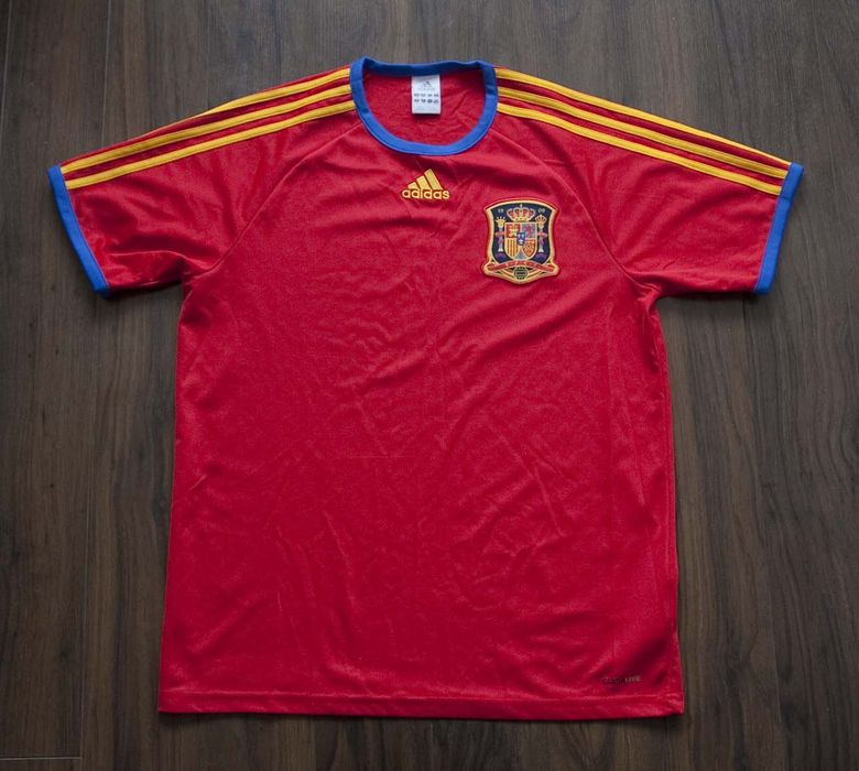 Soccer Jersey Spain National Team Jersey T Shirt Soccer Adidas Size M ...