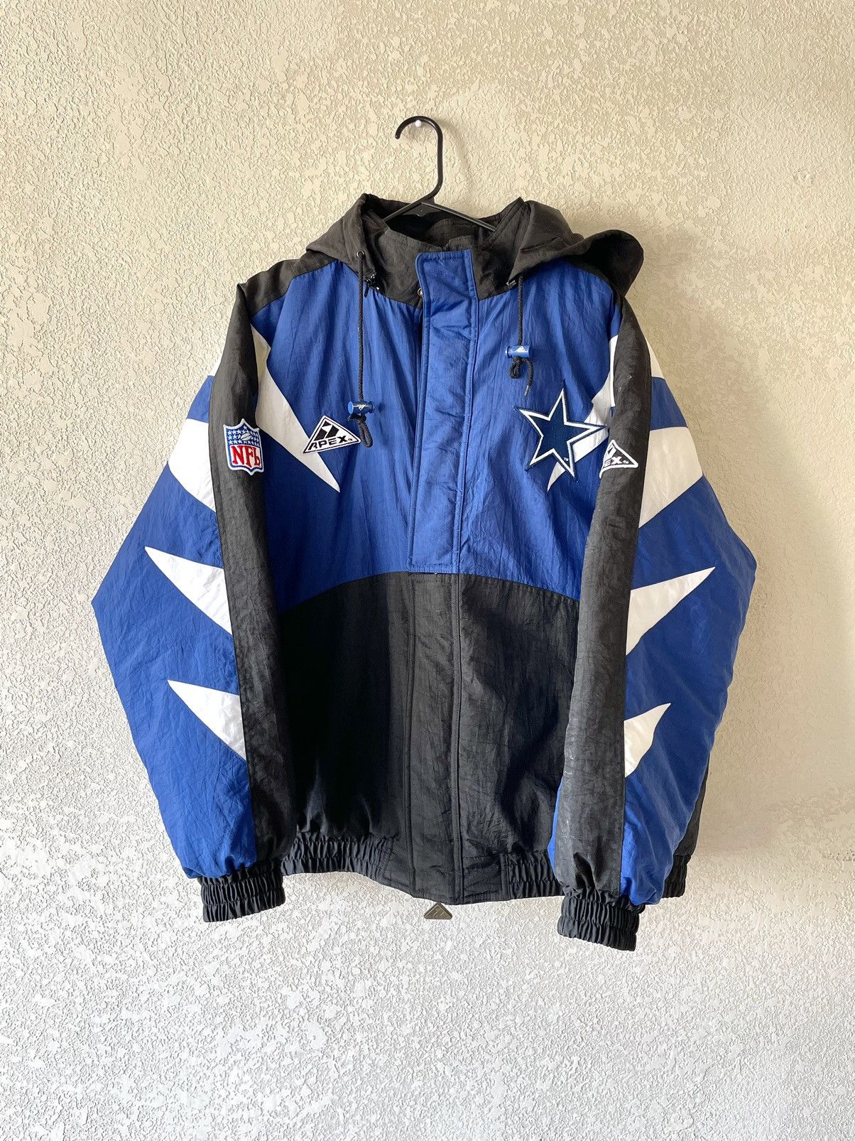 Vintage VTG 90s APEX Pro Line NFL Dallas Cowboys Shark Tooth Jacket ...