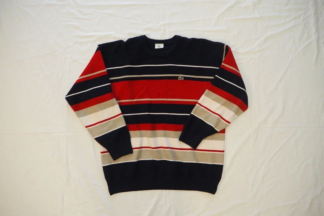 Lacoste × Luxury × Vintage Rare Rainbow Sweater | Grailed