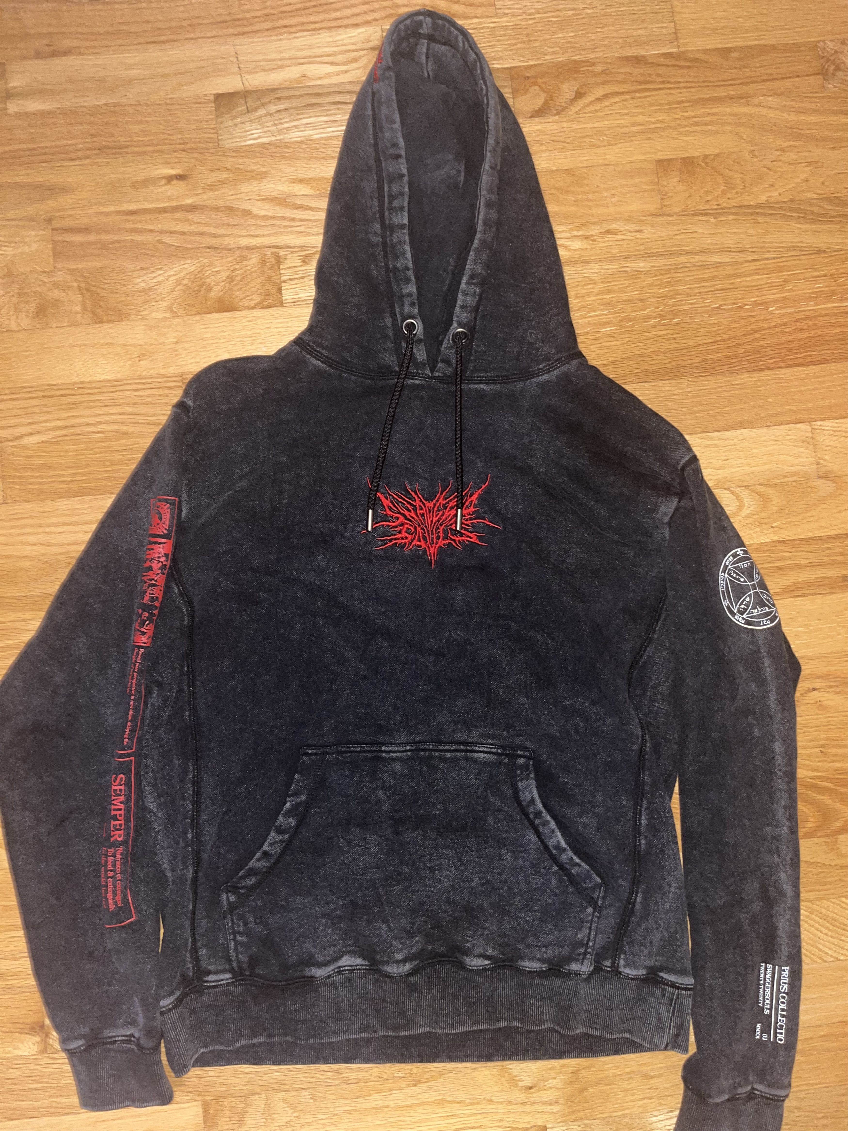 Streetwear × Swagger SwaggerSouls Heritage Acid Wash Hoodie | Grailed