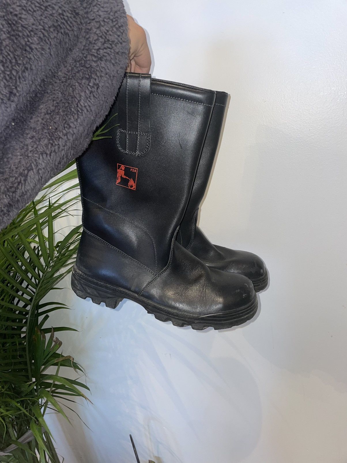 Military × Streetwear × Vintage 1970s Leather European Fireman Boots 🔥 ...