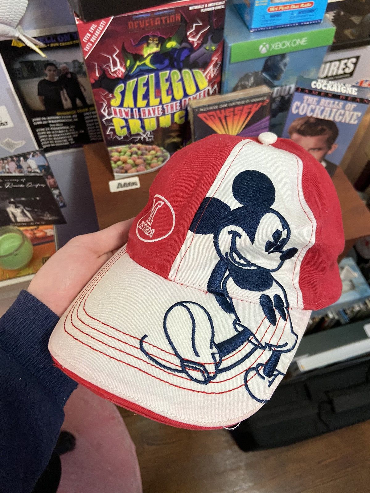 Disney × Vintage Vintage Disney Mickey Mouse Red/White Hat | Grailed