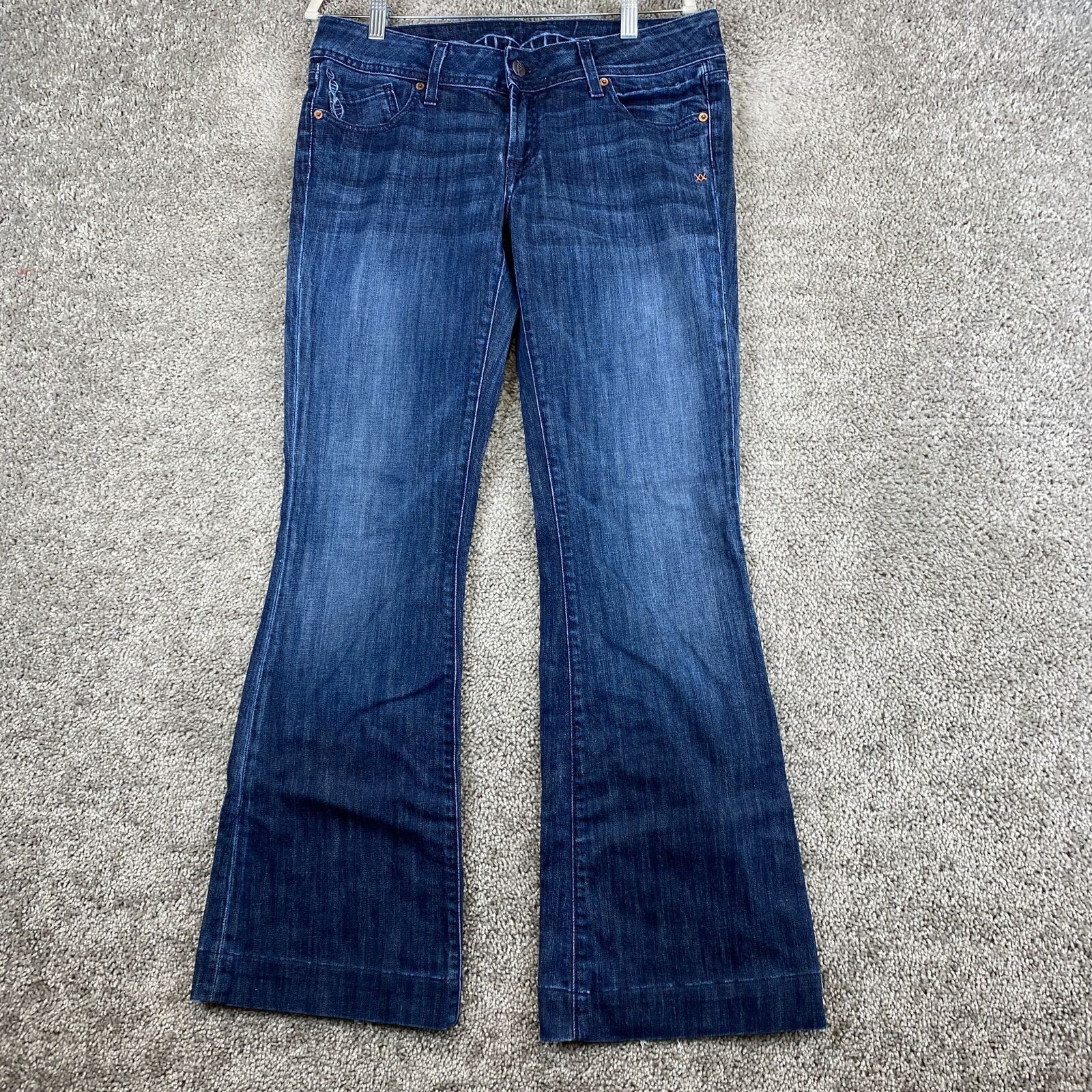 Vintage Genetic Denim Mutated Gene Flared Leg Jeans Women's 32x32 Blue ...