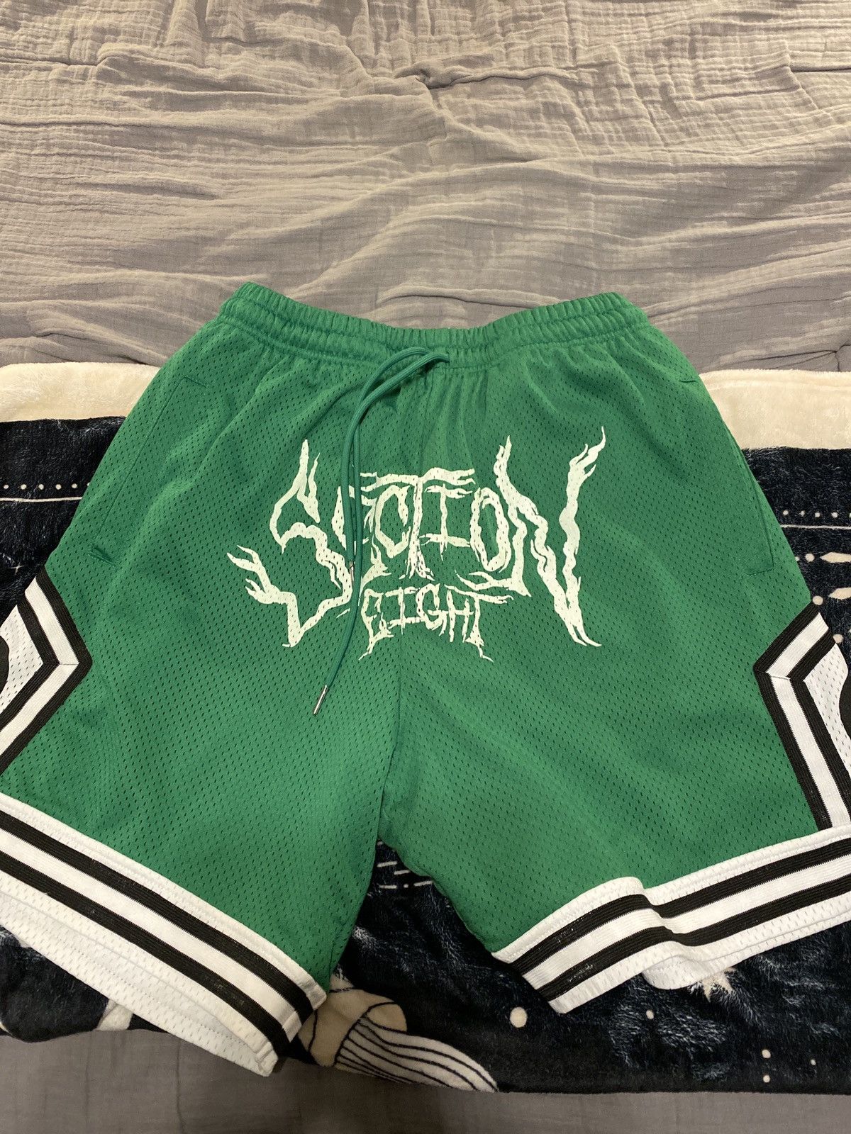 Section 8 Green section 8 8 ball basketball shorts | Grailed