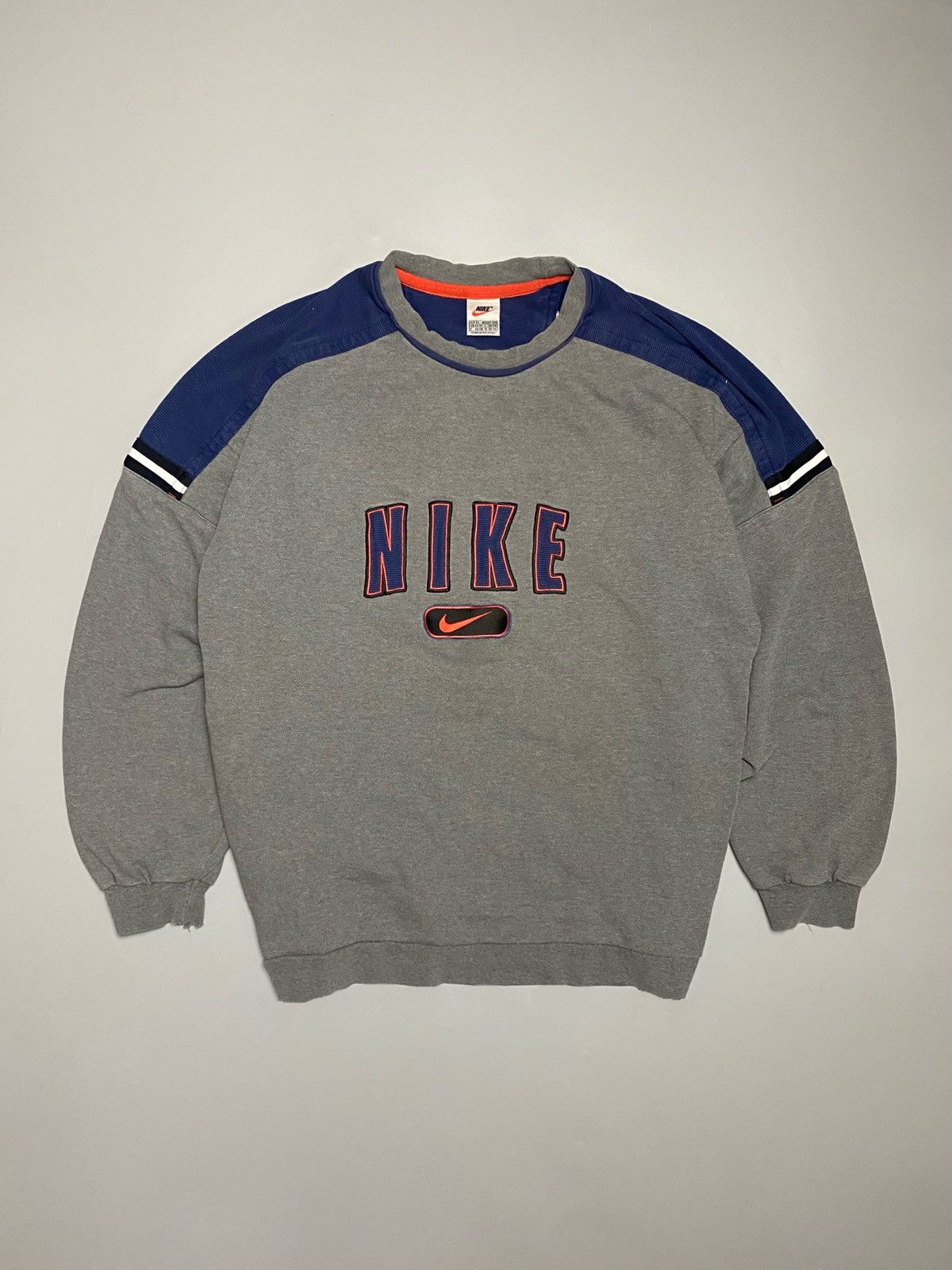 Nike × Vintage Nike 90s vintage spell out big embroidered logo big ...