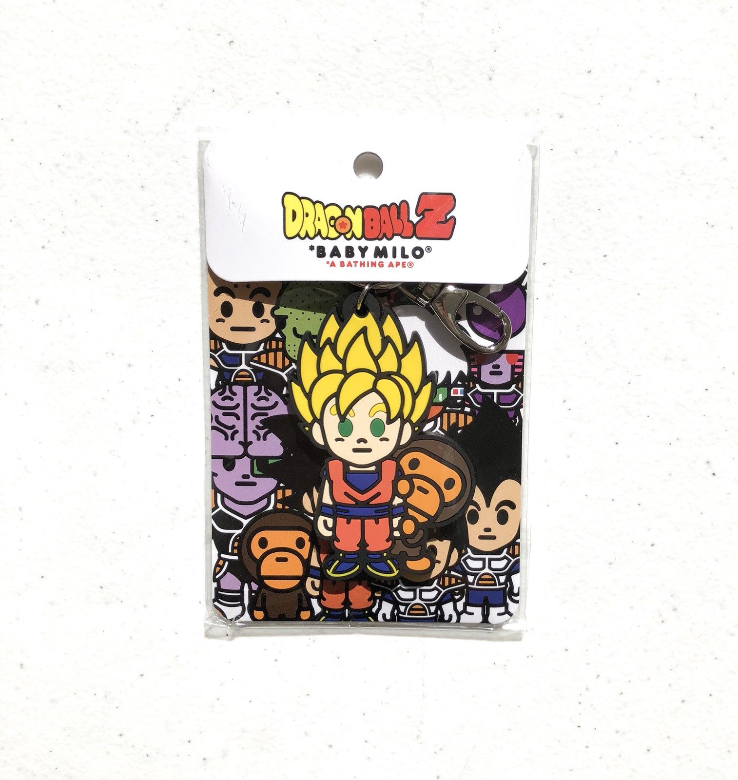 Bape A Bathing Ape x Dragon Ball Z Super Saiyan Goku Keychain DBZ Bape ...