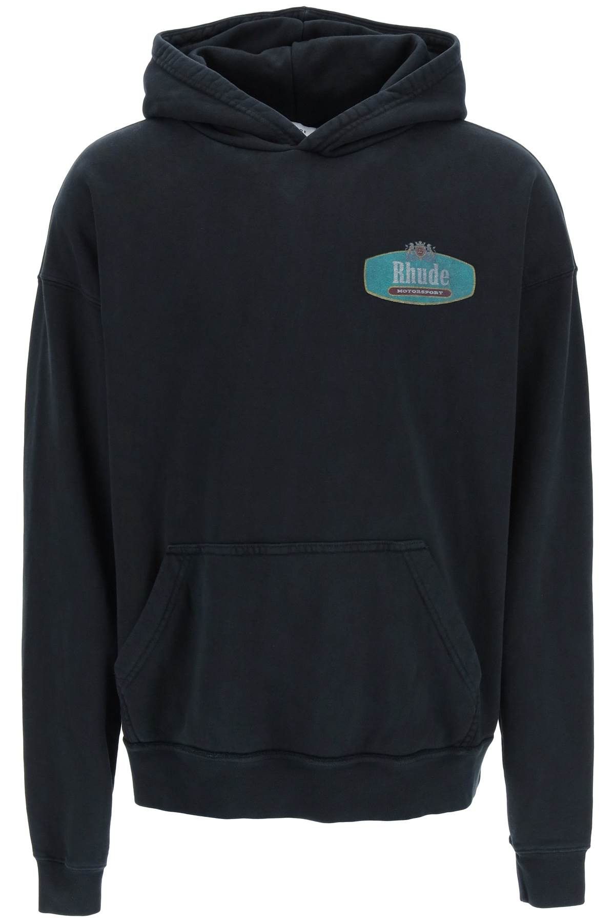 Rhude Rhude racing crest hoodie | Grailed