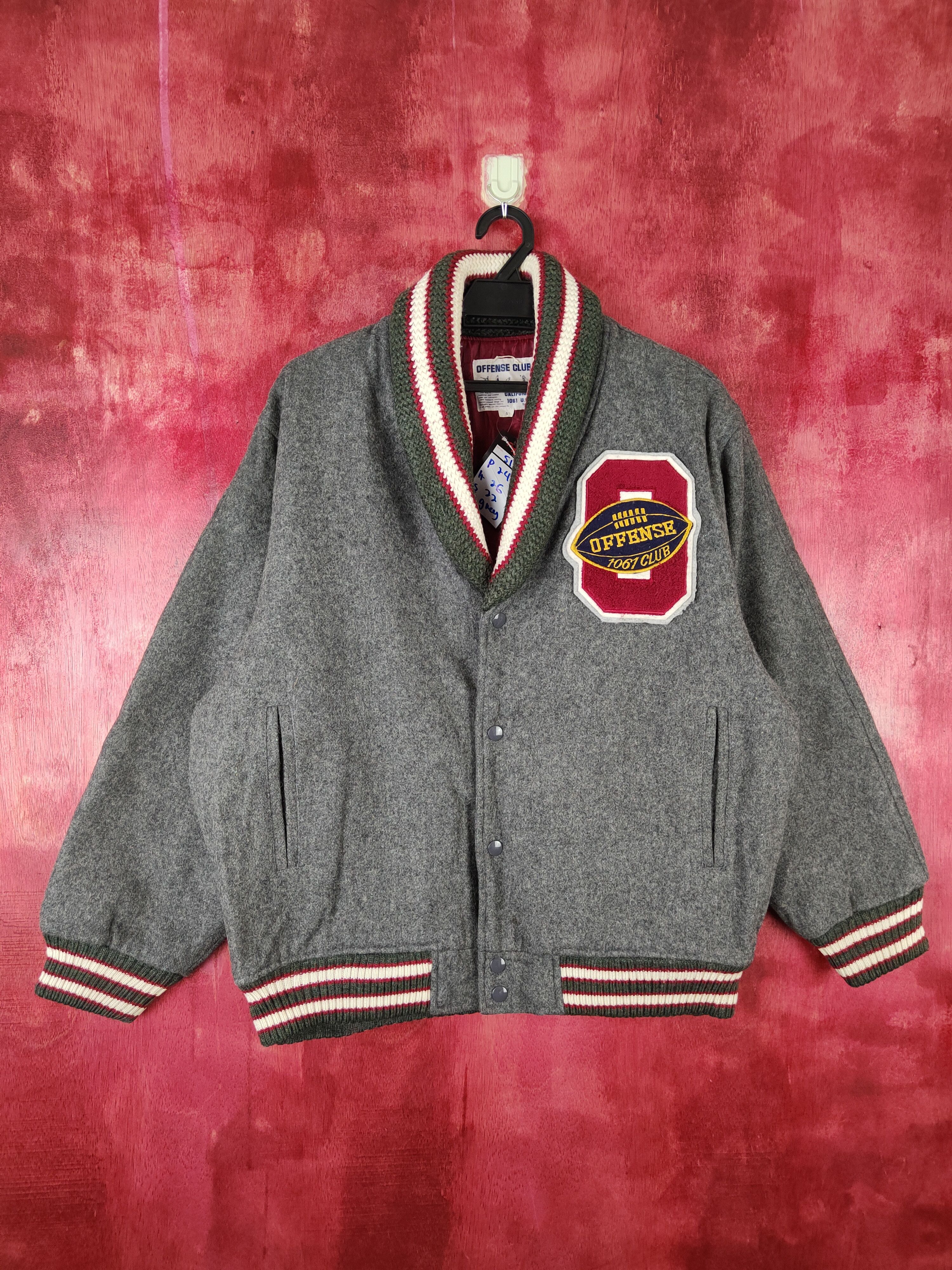 Vintage DL Troy Bros-Offense Club Gray Varsity jacket #5181 | Grailed