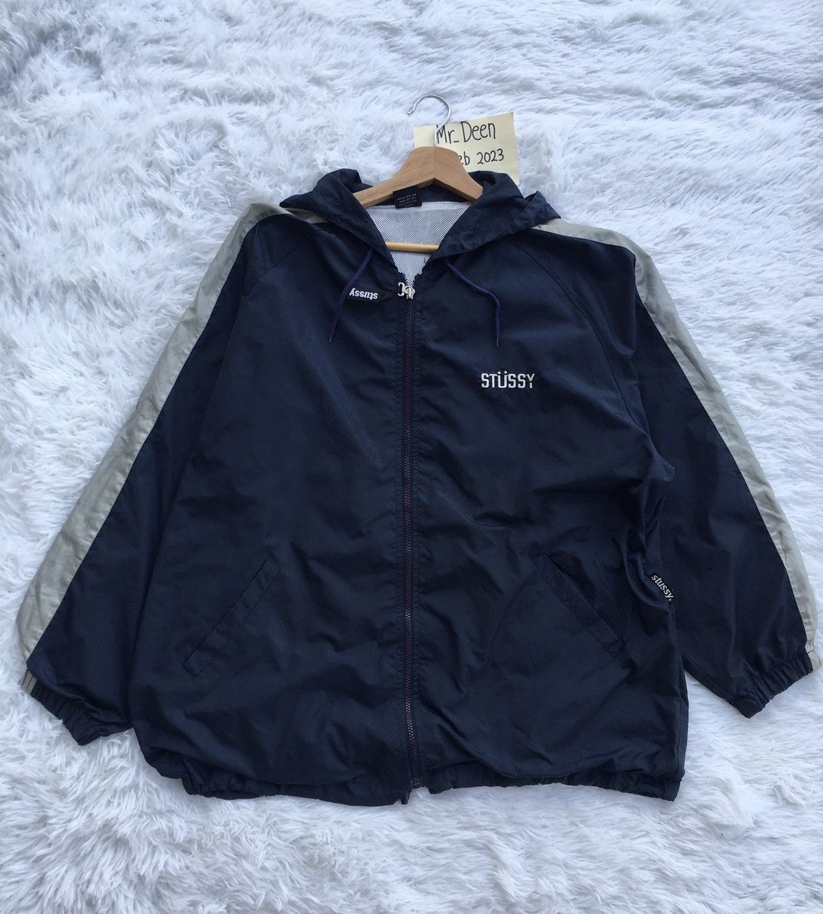 Stussy Rare Vtg 90s Stussy Spellout Windbreaker/ Raincoat Jacket | Grailed