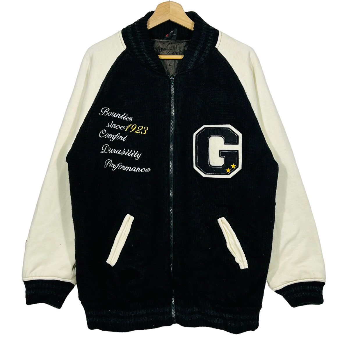 Varsity Jacket varsity jacket generate big logo embroidered | Grailed