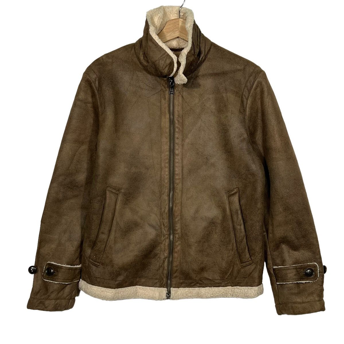 Uniqlo jacket uniqlo style army sherpa nice design | Grailed