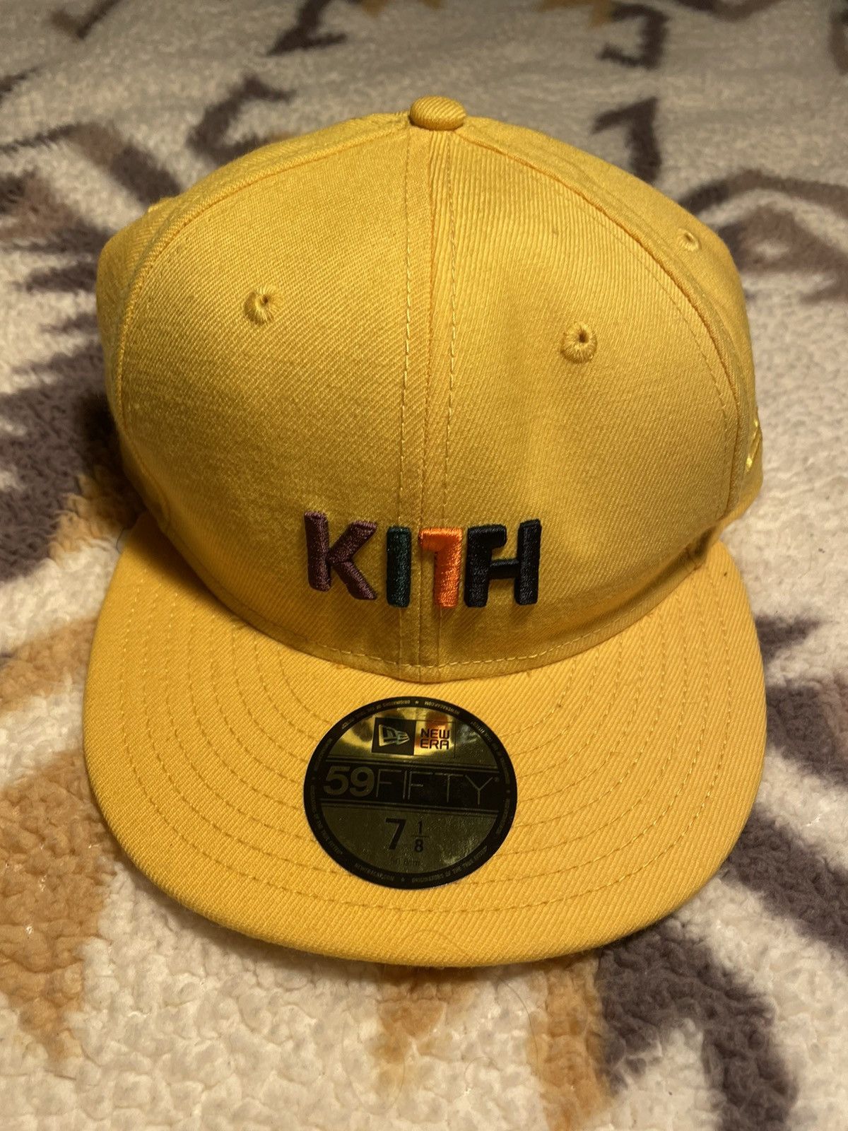 Kith Kith Rainbow Block Logo 7 1/8 Fitted Hat | Grailed