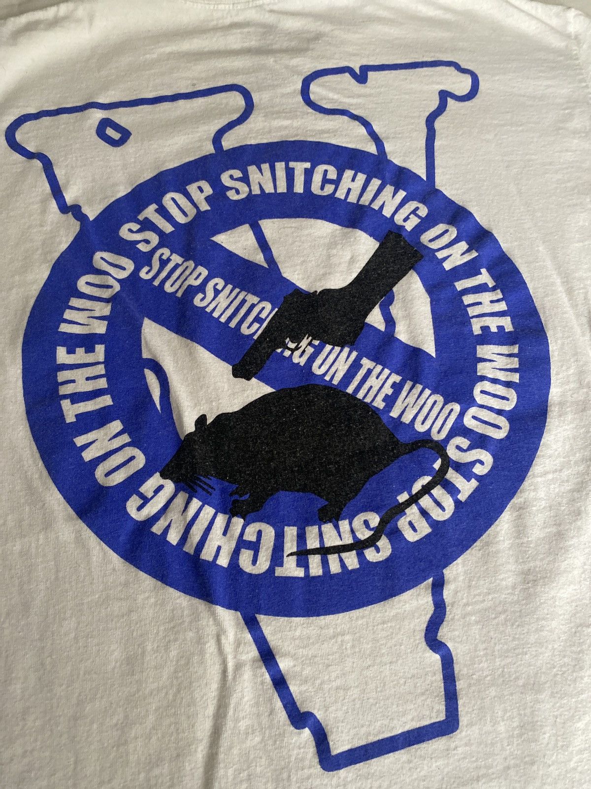 Vlone Vlone Stop Snitching Tee | Grailed