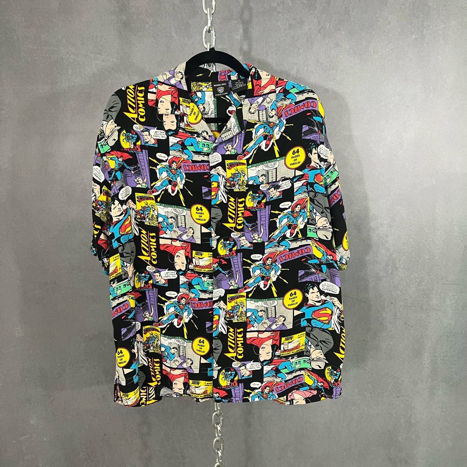Warner Bros Vintage Warner brothers All over print comic book shirt ...