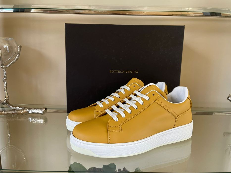 Bottega Veneta Bolt Calf Low Top Sneakers in Butterscotch | Grailed