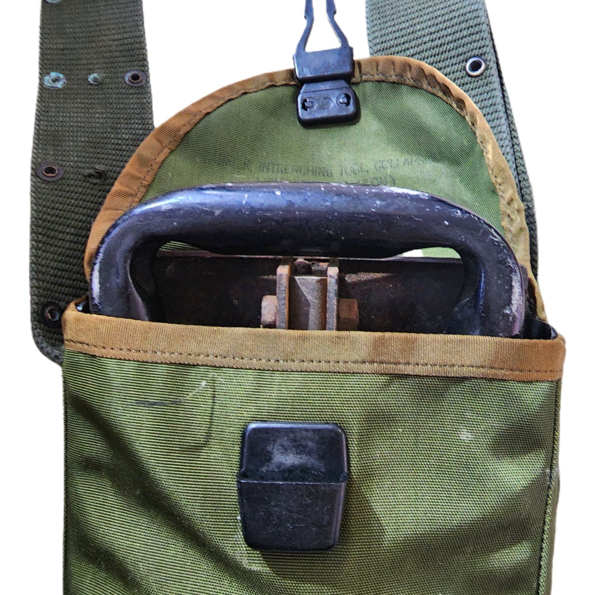 Vintage E Tool Shovel & Carrying Case Hip Belt War Entrenching Tool ...