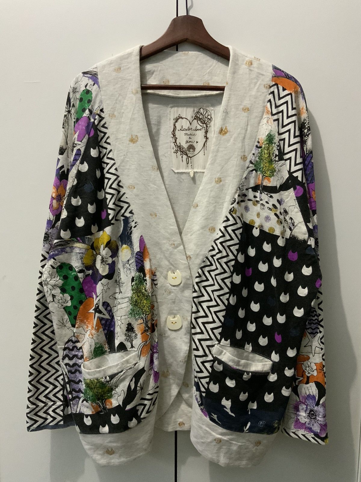 Cardigan Scolar Japan Designer Art Cardigan 🔥 | Grailed