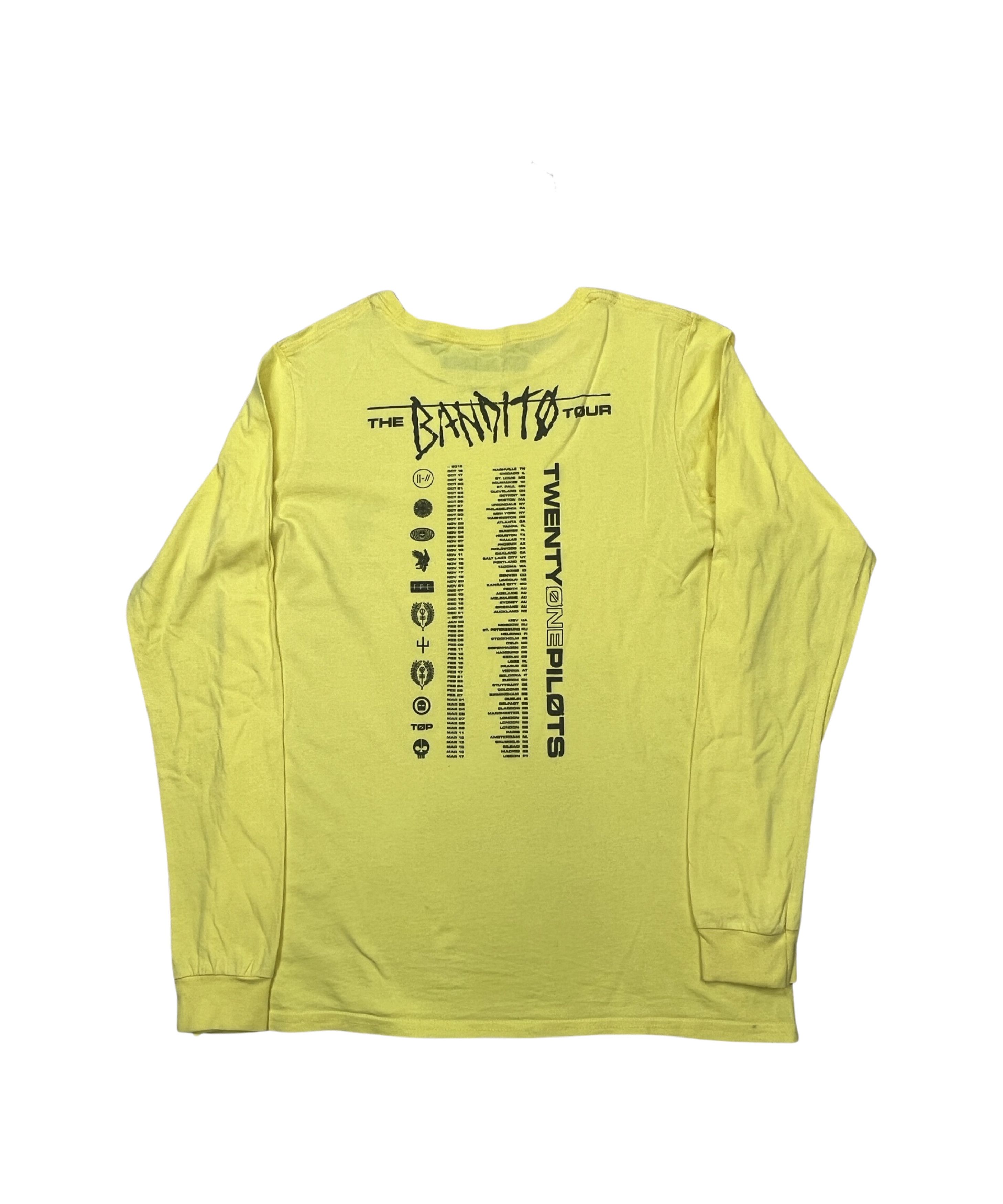Band Tees Twenty One Pilots Bandito Tour Yellow Long Sleeve | Grailed