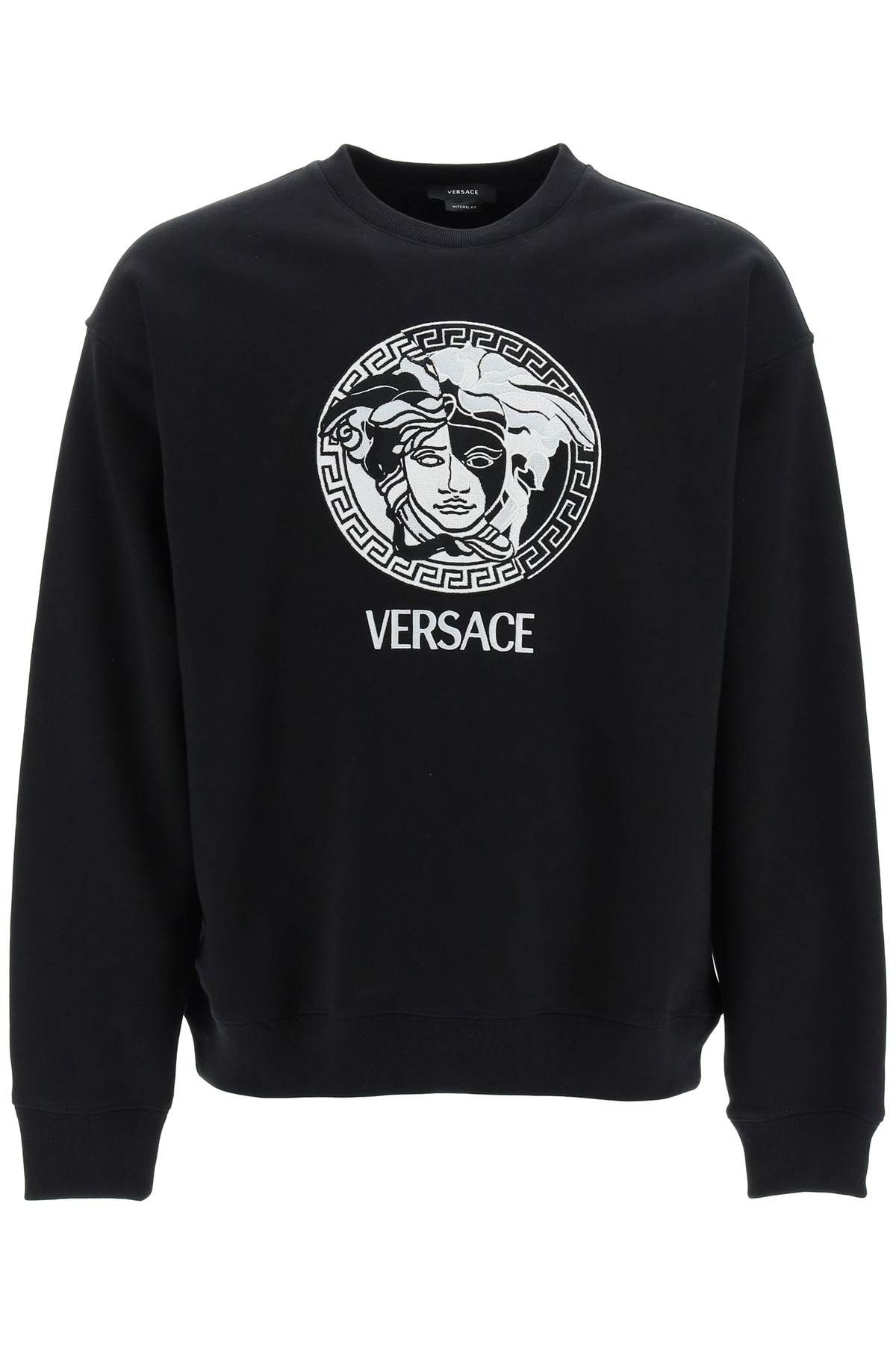 Versace Versace medusa embroidery sweatshirt | Grailed
