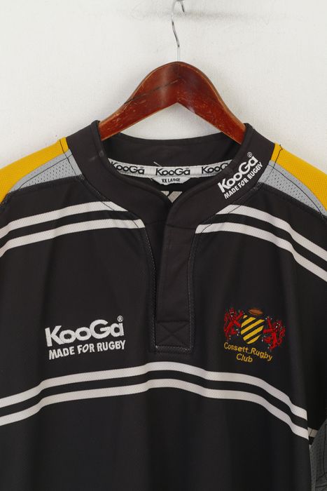 Vintage Kooga Men XXL Shirt Black Consett Rugby Club 7559 | Grailed