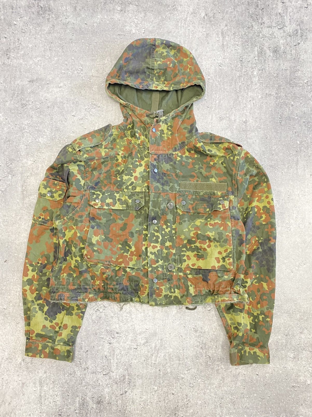 Military × Vintage CROPPED 90s German Army Jacket Vintage | Grailed