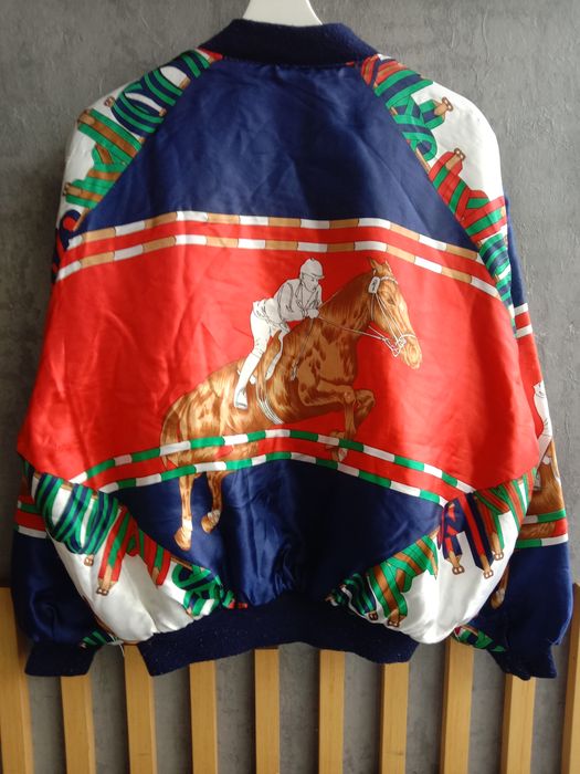 Vintage Vintage Mighty Art All Over Print Bomba Jacket | Grailed