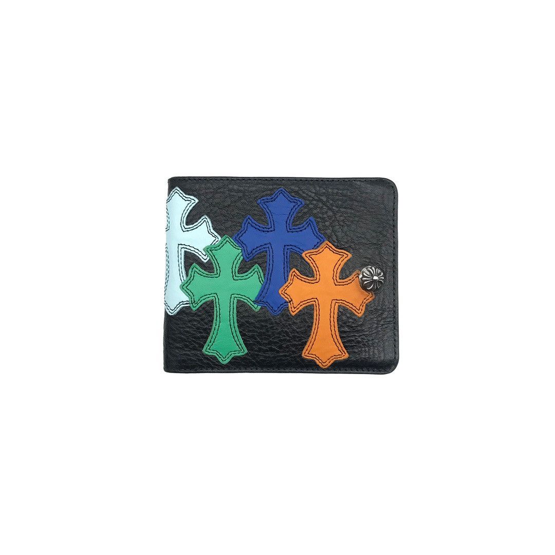 Chrome Hearts Chrome Hearts Colorful Leather Cross Wallet | Grailed