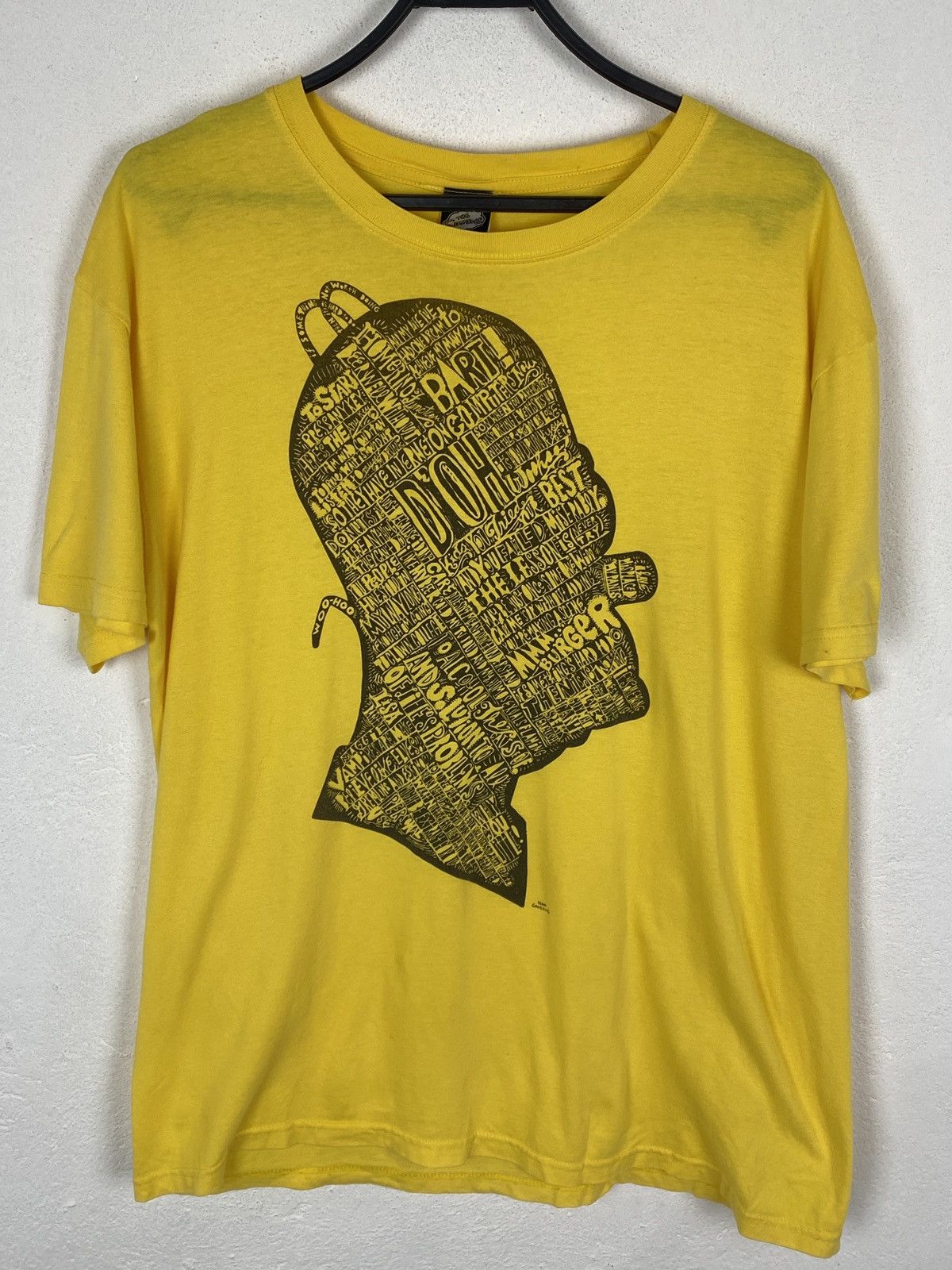 The Simpsons Vintage 2010 The Simpsons Homer Head Mind & Thoughts Tee ...