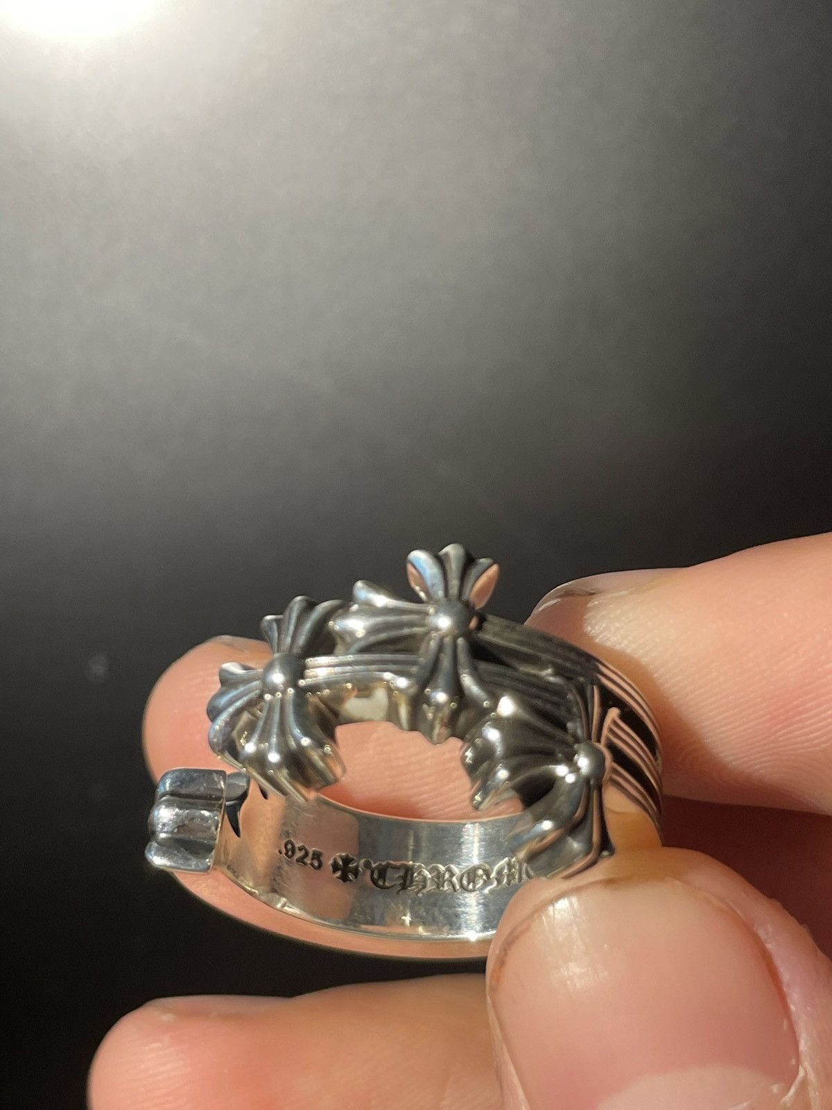 Chrome Hearts Chrome heart triple cross ring New york exclusive | Grailed