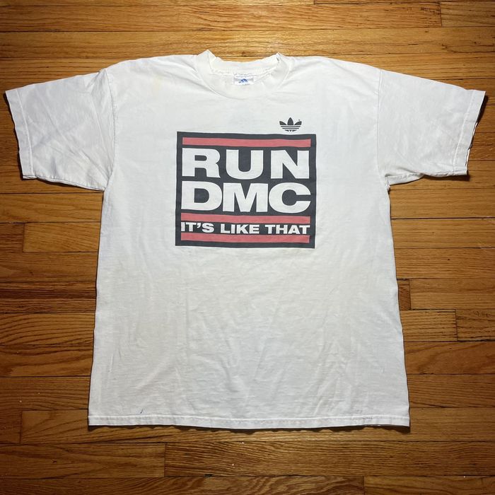 Adidas Vintage 90s RUN DMC Adidas Rap Tee | Grailed