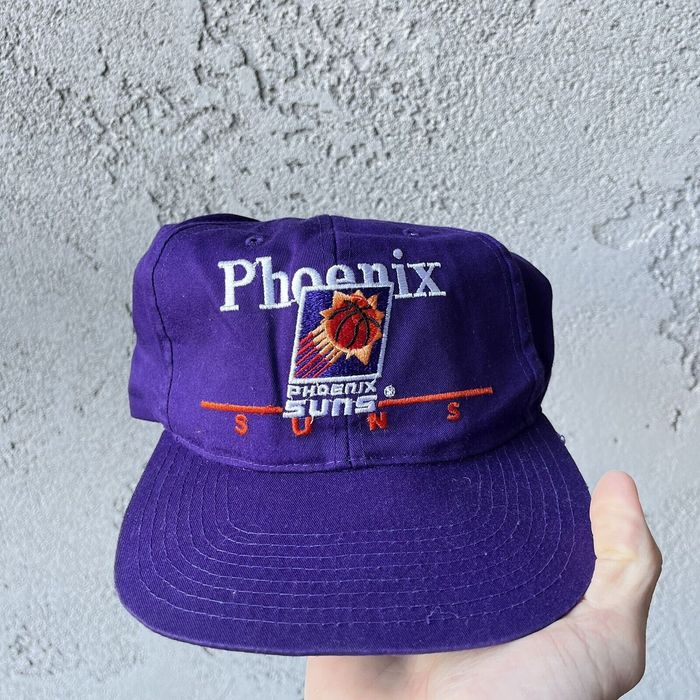 Vintage Vintage 90s NBA Phoenix Suns Snapback Hat Cap Purple Orange ...