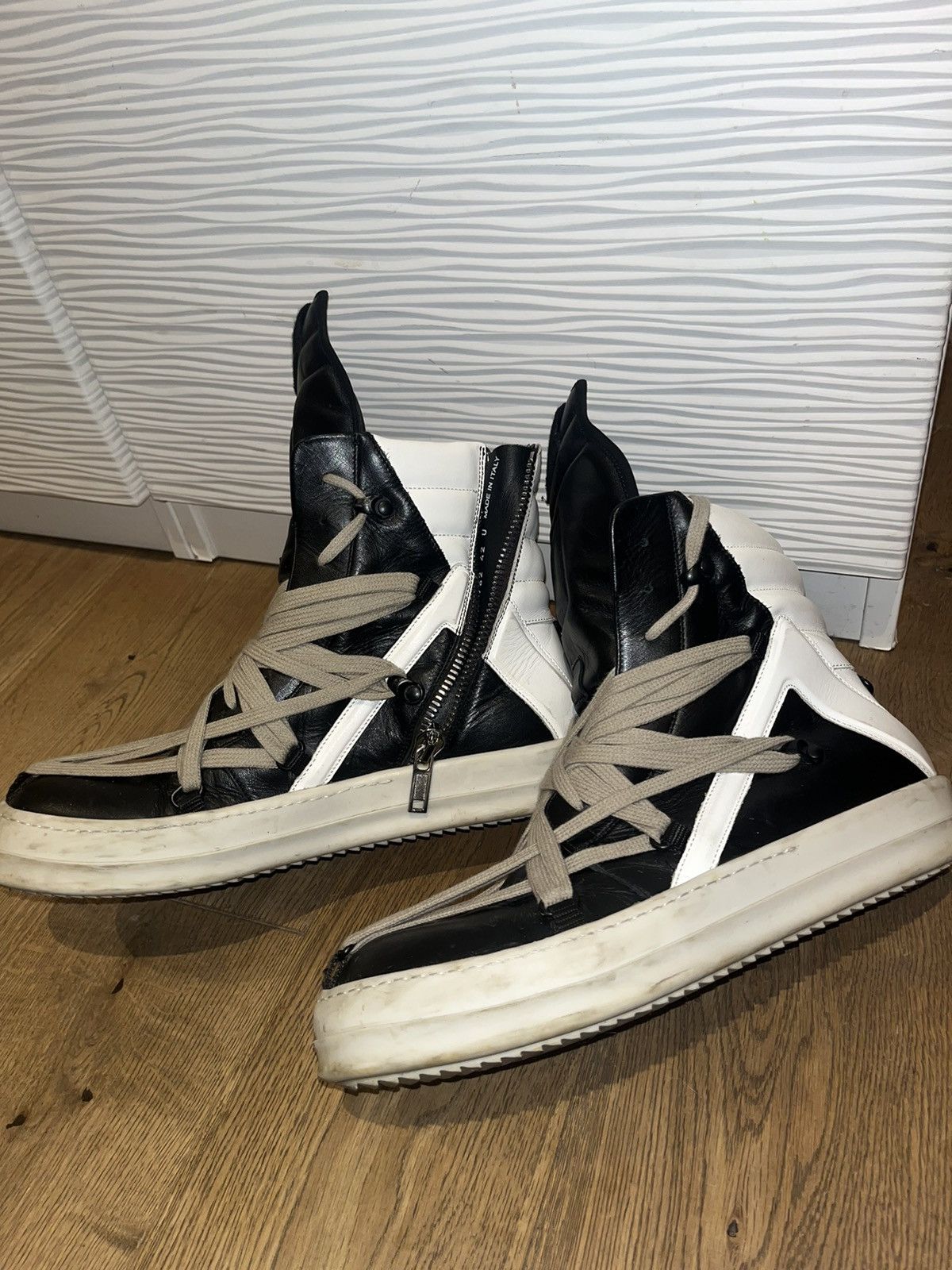 Rick Owens Rick Owens geobasket hexagram laces | Grailed