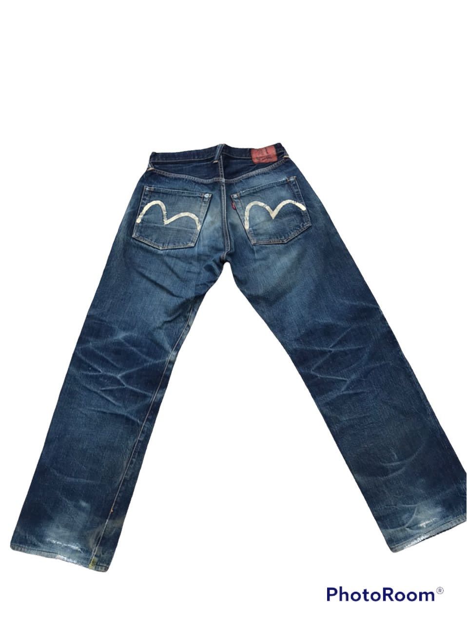 Evisu Vintage Distress Evisu No 1 Special White Logo Denim | Grailed