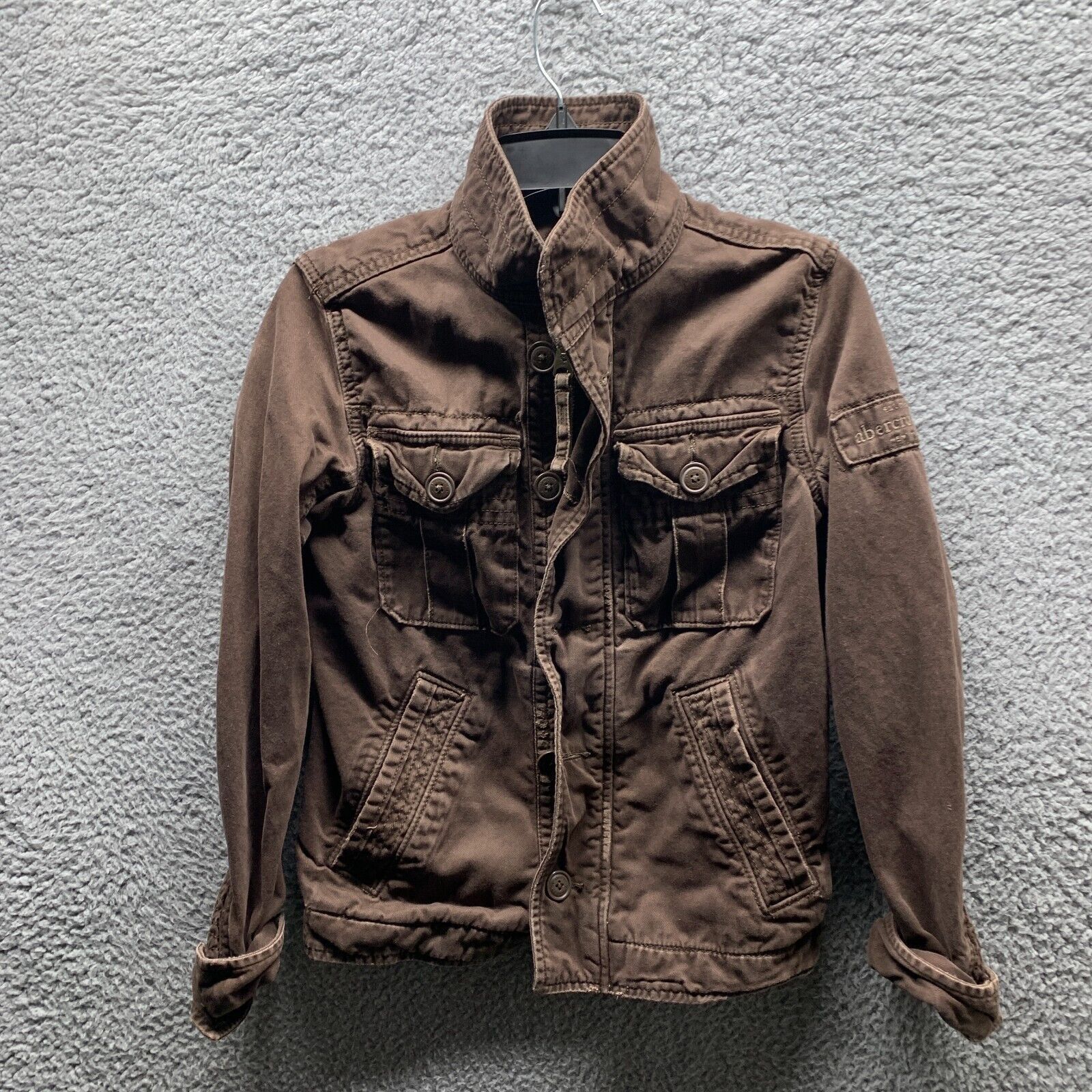 Abercrombie & Fitch Abercrombie Kids Jacket Boys Youth Medium Brown ...